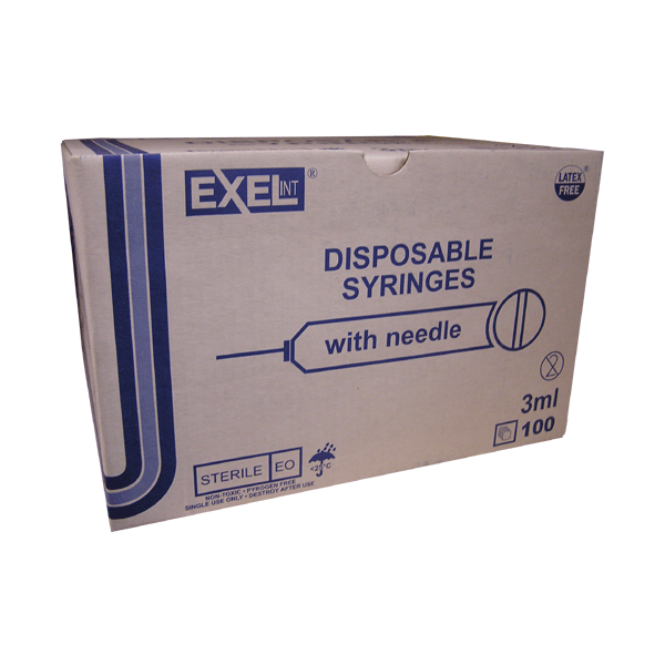 EXEL Medical Products 3CC Syringe With 25G 1 1/2" needle – MedLab ...